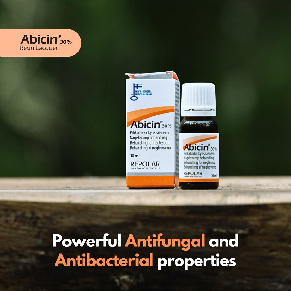 Abicin Resin Lacquer 30% | Fungal Nail Treatment Natural | Antifungal ...