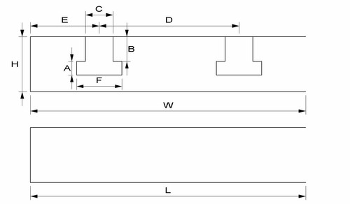 t slot fixture plate 20" x 8", aluminum, t-track, metalworking, cnc bed ...