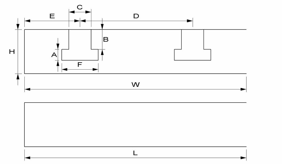t slot fixture plate 20" x 8", aluminum, t-track, metalworking, cnc bed ...