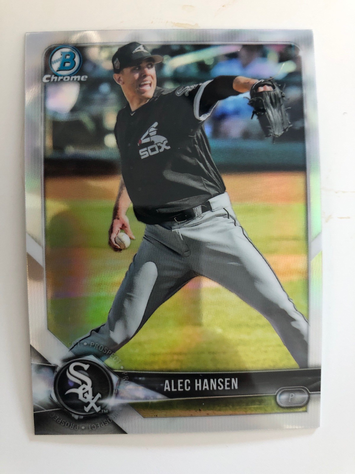 2018 BOWMAN CHROME DRAFT ALEC HANSEN REFRACTOR BDC-146 WHITE SOX | eBay