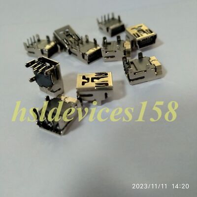 10Pcs New USB-A Type Connector Female Bend Foot USB Circuit Board | eBay