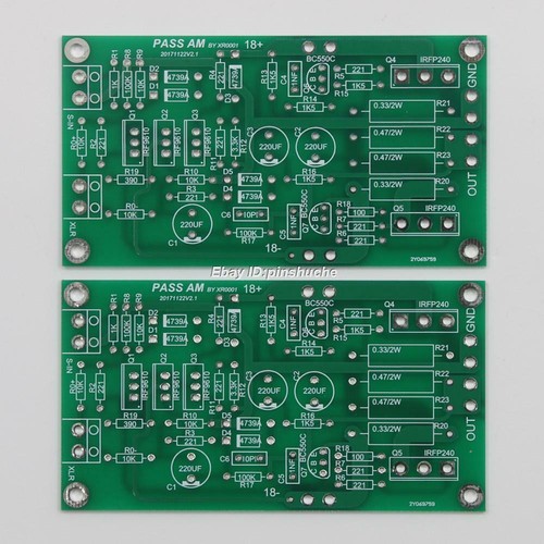 HiFi PASS AM Class A 10W+10W Stereo Power Amplifier Board PCB | eBay ...