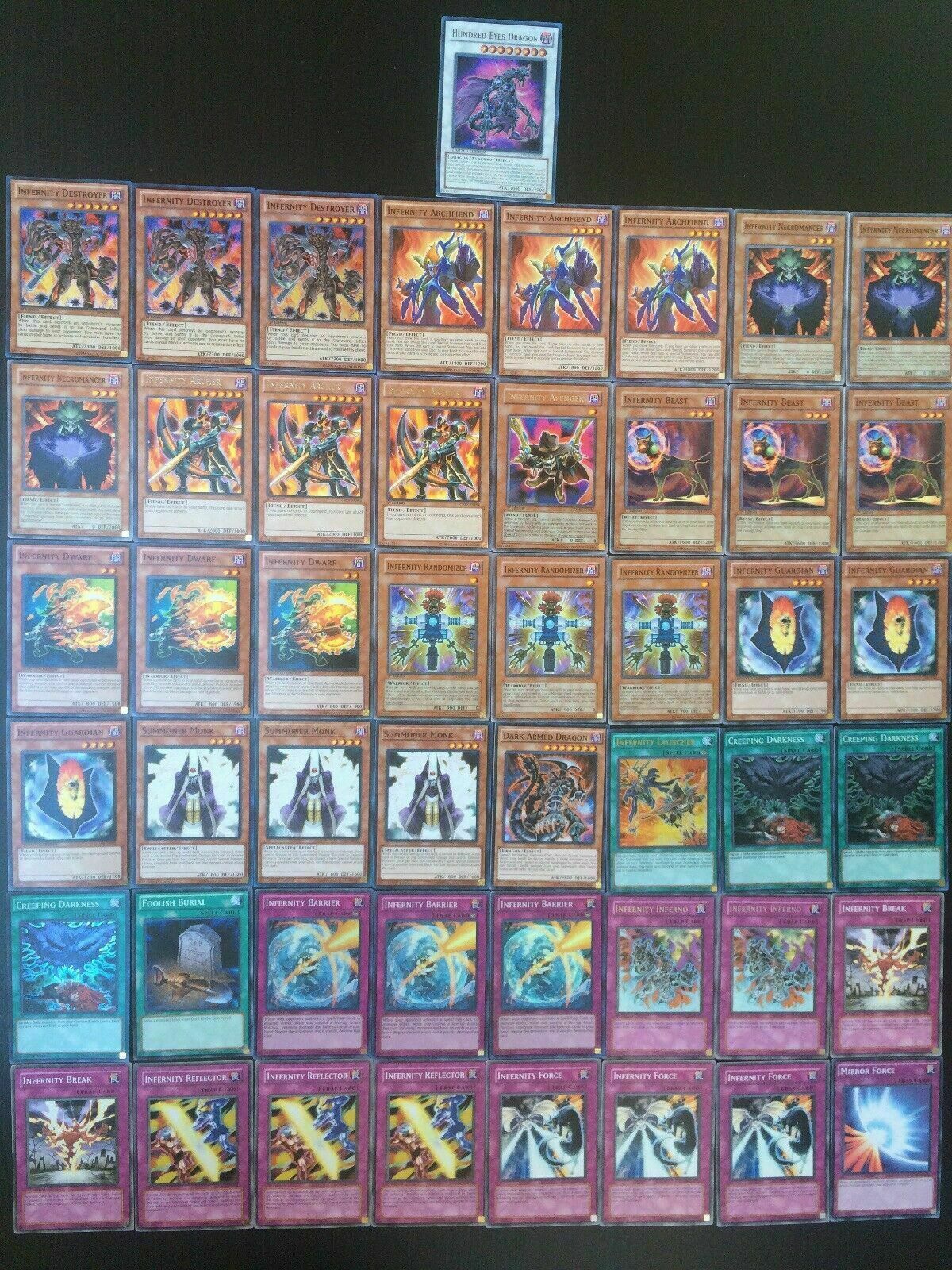 Yu-Gi-Oh Complete INFERNITY DECK- ARCHFIEND- ARCHER + Extra Bonus | eBay