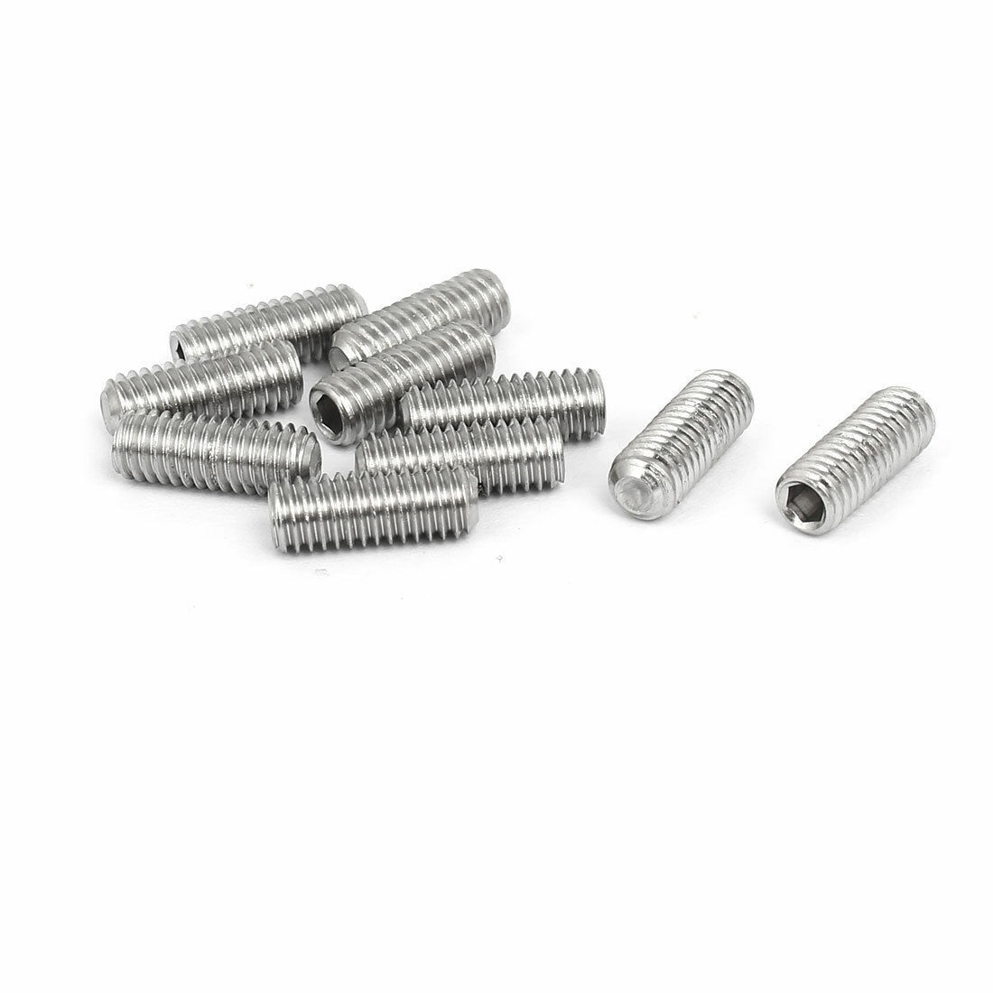 10 Pcs M3 x 10mm Set Screw Grub Screw Hex Socket - 3mm x 10mm x 0.5mm ...