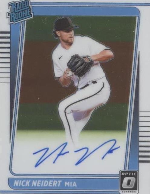 2021 Panini Donruss Optic - Rated Rookie Signatures Nick Neidert #RRS ...