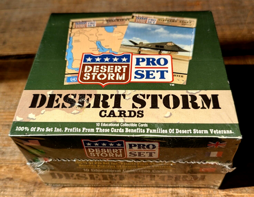 DESERT STORM Pro Set 1991 Factory Sealed Box Of 36 Packs 10 Cards Each ...