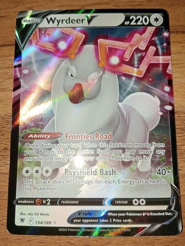 Pokemon Card TCG - Wyrdeer V - 134/189 - Astral Radiance - Full Art ...