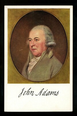 President postcard John Adams | eBay