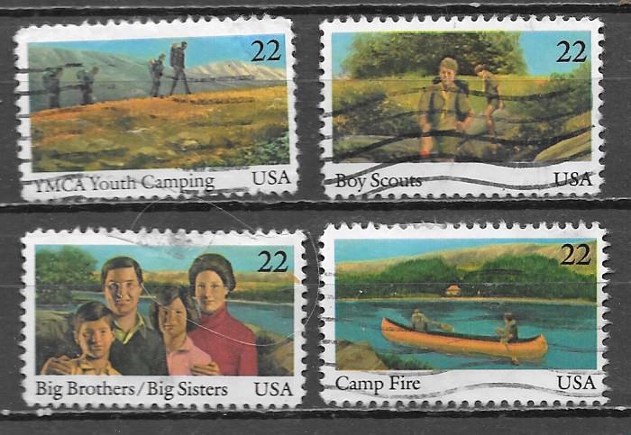 T&G STAMPS 2160-2163 International Youth Used Set of 4 *ANY 4 = FREE ...