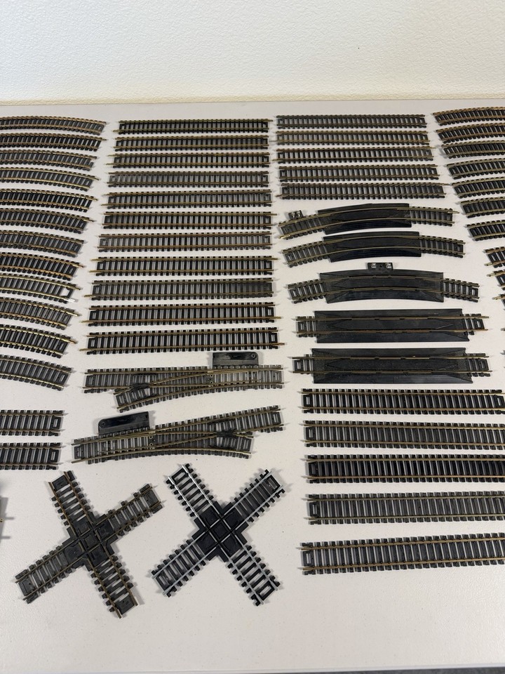 Ho Scale 85 pc Model Railroad Track & Switches & More Lot - Nice | eBay