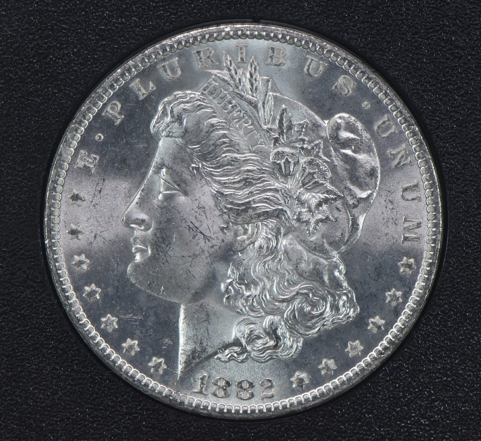 1882-CC Morgan Silver Dollar GSA Treasure MS63 CAC CACg *2236 | eBay