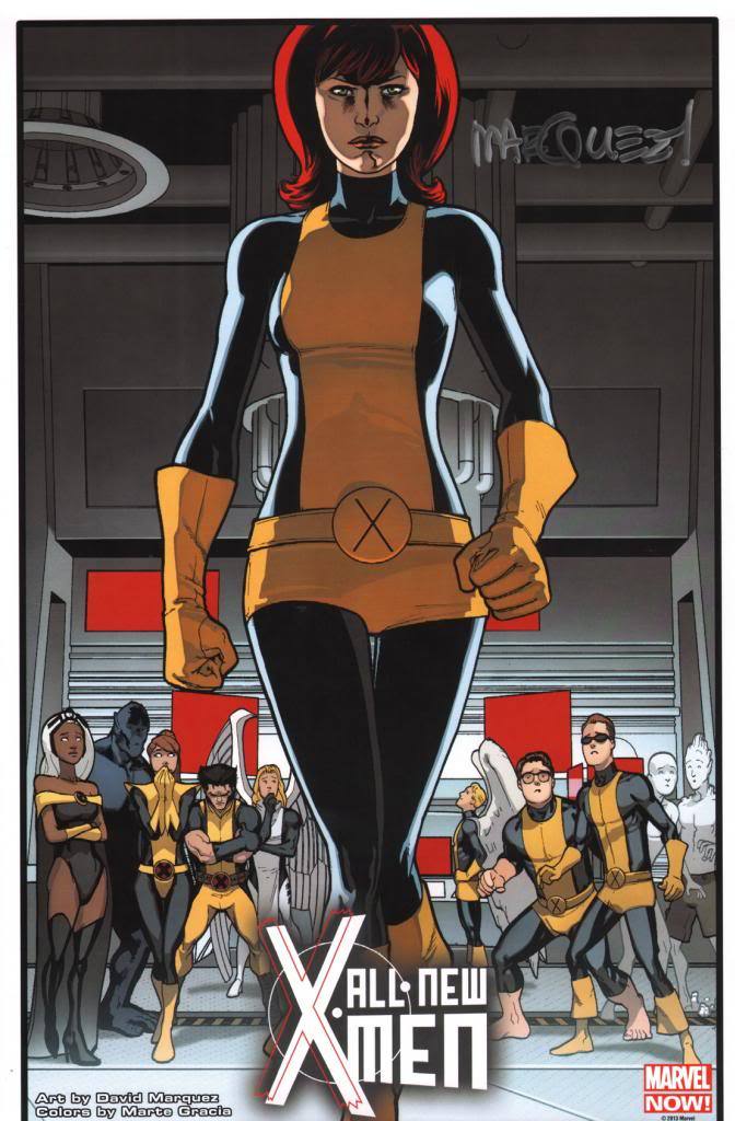 David Marquez SIGNED X-Men Wolverine Storm Marvel Girl Comic Art Print ...