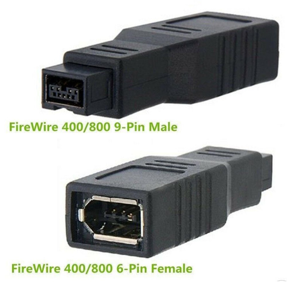 FireWire Printer Adapter Male 9p to Female 6p Interface - 400/800 1394 ...