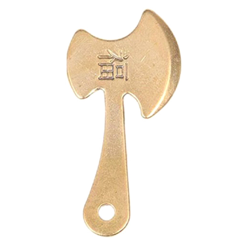 Mini Brass Axe Pendant Craft DIY Key Chain Ornament Miniature Sculpture ...