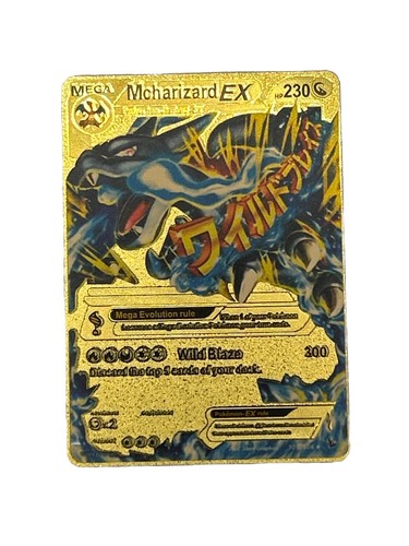 Mega M Charizard EX Gold Foil Textured Display Card NM/M | eBay