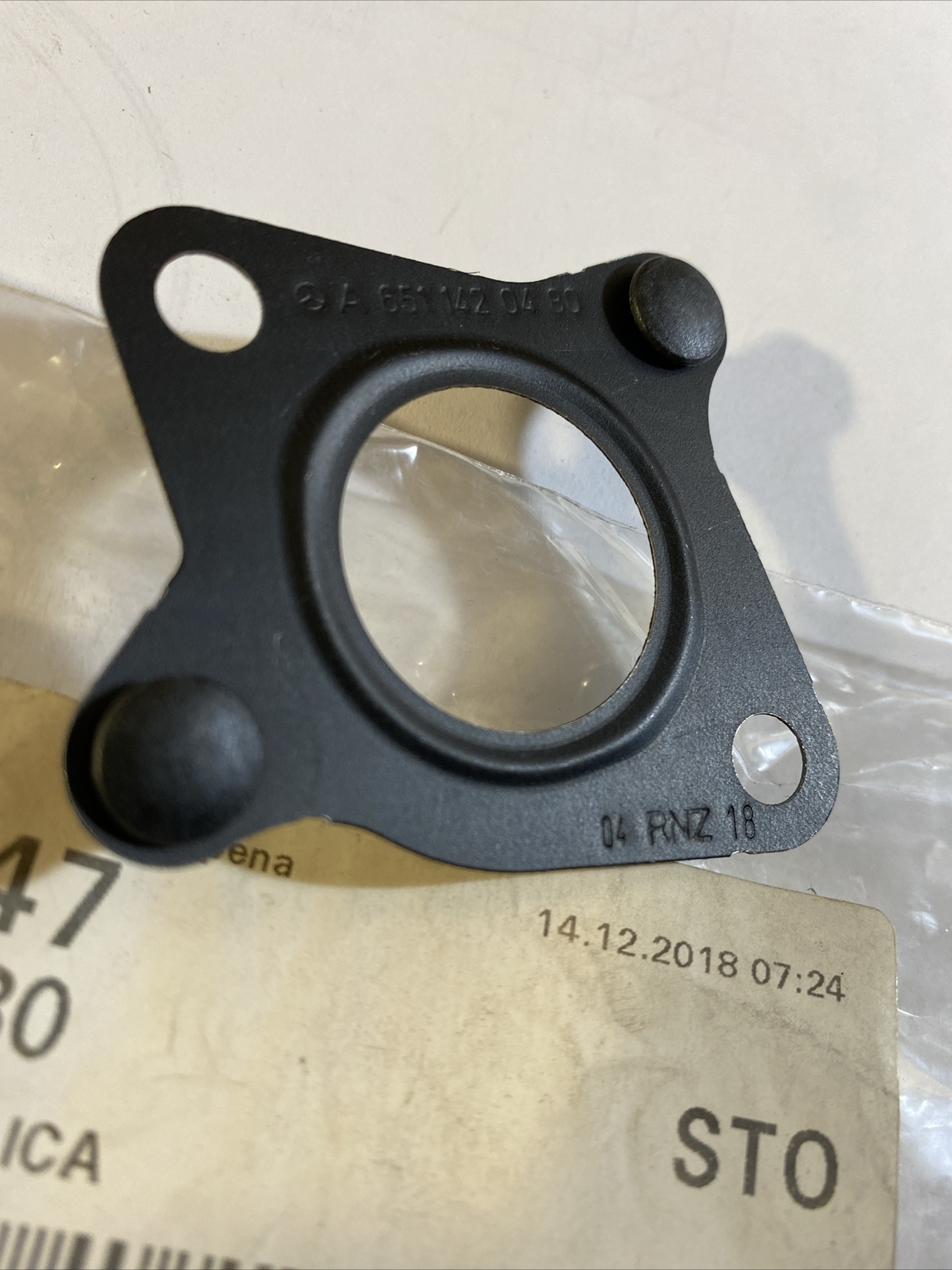 MERCEDES W166/172/176 OM651 GUARNIZIONE METALLICA VALVOLA EGR OEM ...