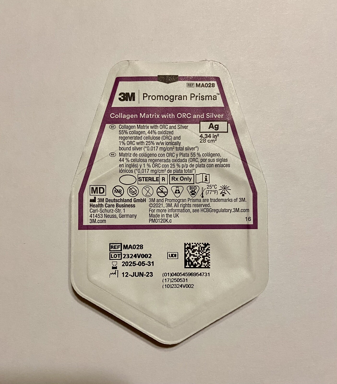 Promogran Prisma Collagen Matrix Wound Dressing with ORC and Silver - 1 ...