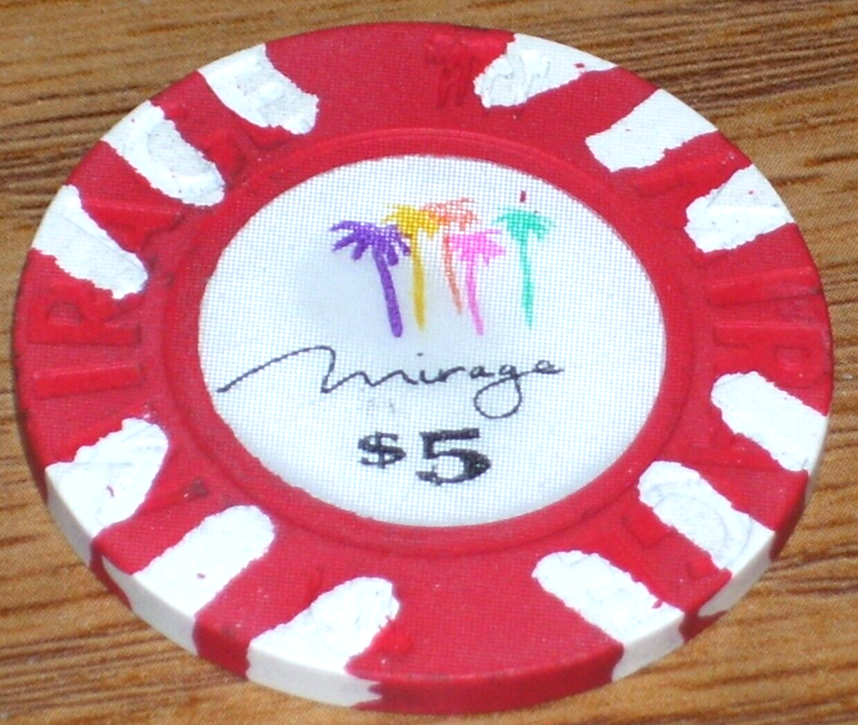 $5 1ST EDITION GAMING CHIP FROM THE MIRAGE CASINO LAS VEGAS | eBay