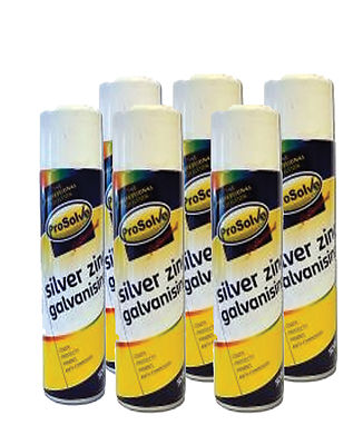 6 X ZINC SILVER GALV SPRAY PAINT 500ml GALV ANTI CORROSION PRIMER | eBay UK