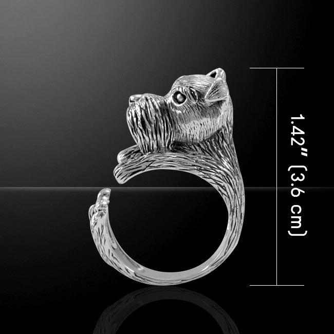 Miniature Schnauzer Dog Ring 925 Sterling Silver Fine Best Friend ...