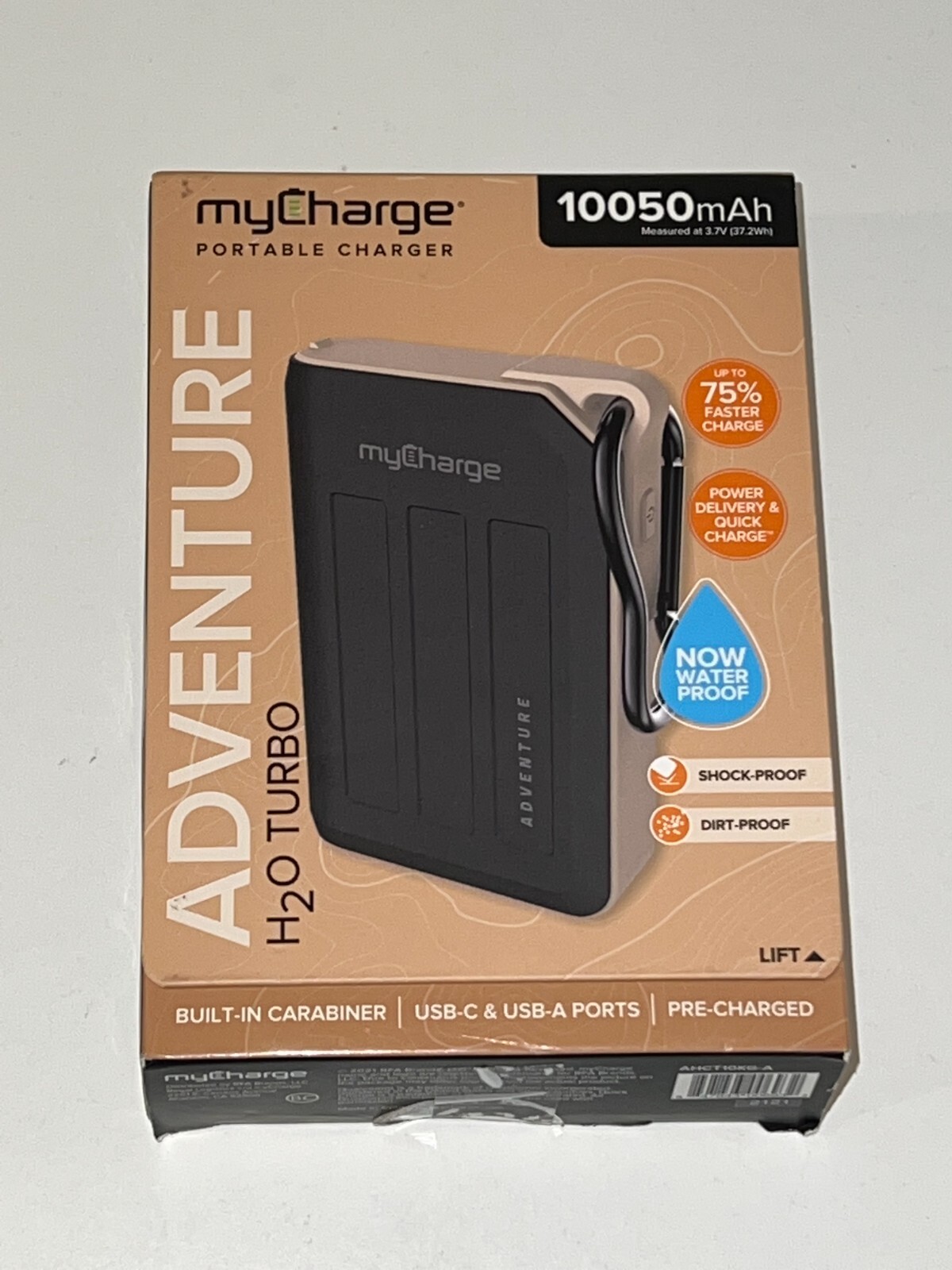 myCharge Adventure h2O Turbo 10050 mAh Portable Charger Battery OPEN ...