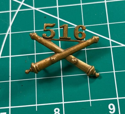 WWII 516th Artillery Collar Pin Brass Insignia | eBay