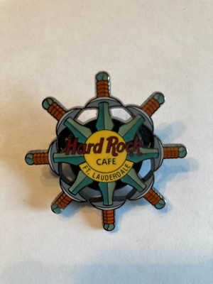 Hard Rock Cafe Ft. Lauderdale pin Pirate Dagger's Ship Wheel | eBay