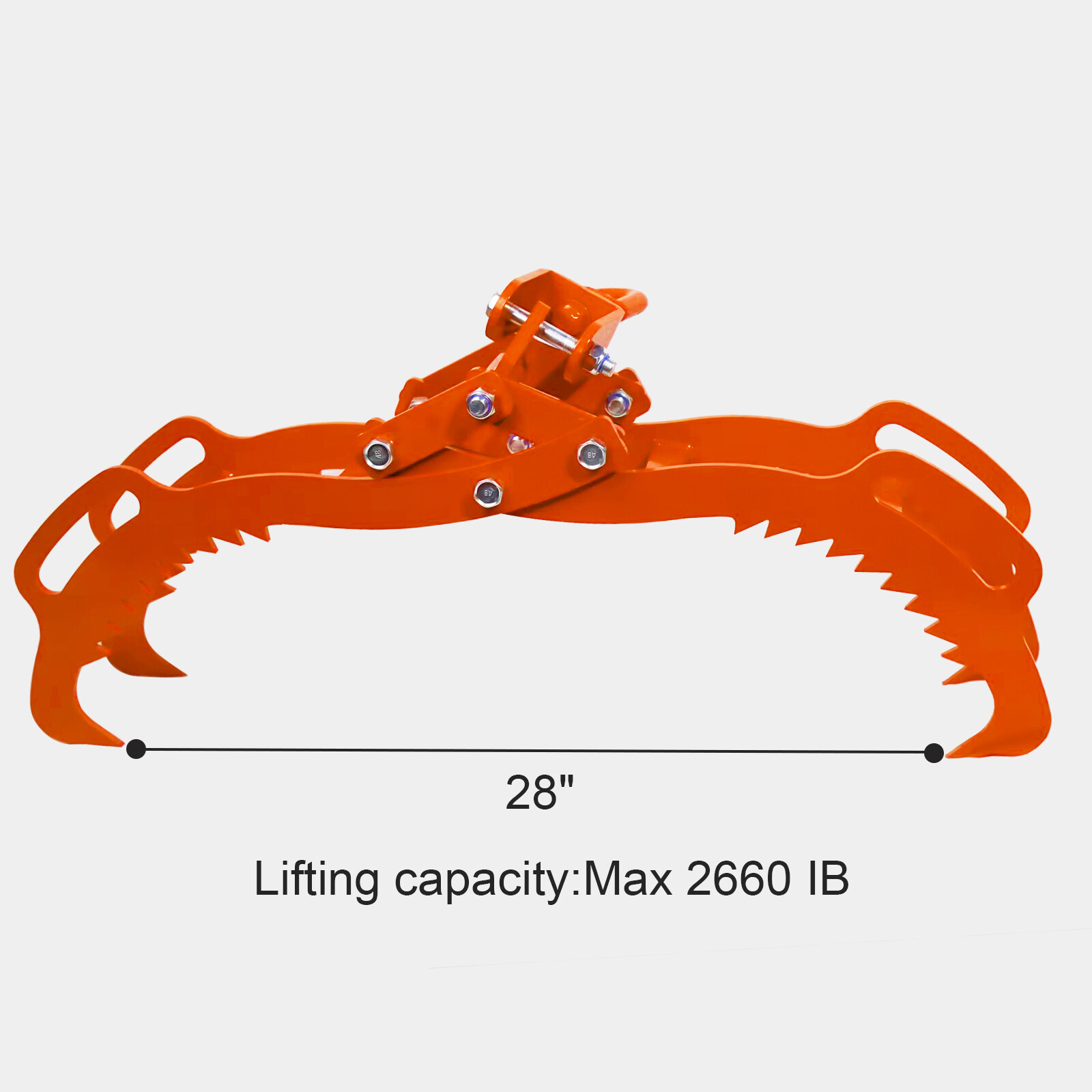 4 Claw Log Lifting Tongs Heavy Duty Steel Grapple Timber Claw Felling ...