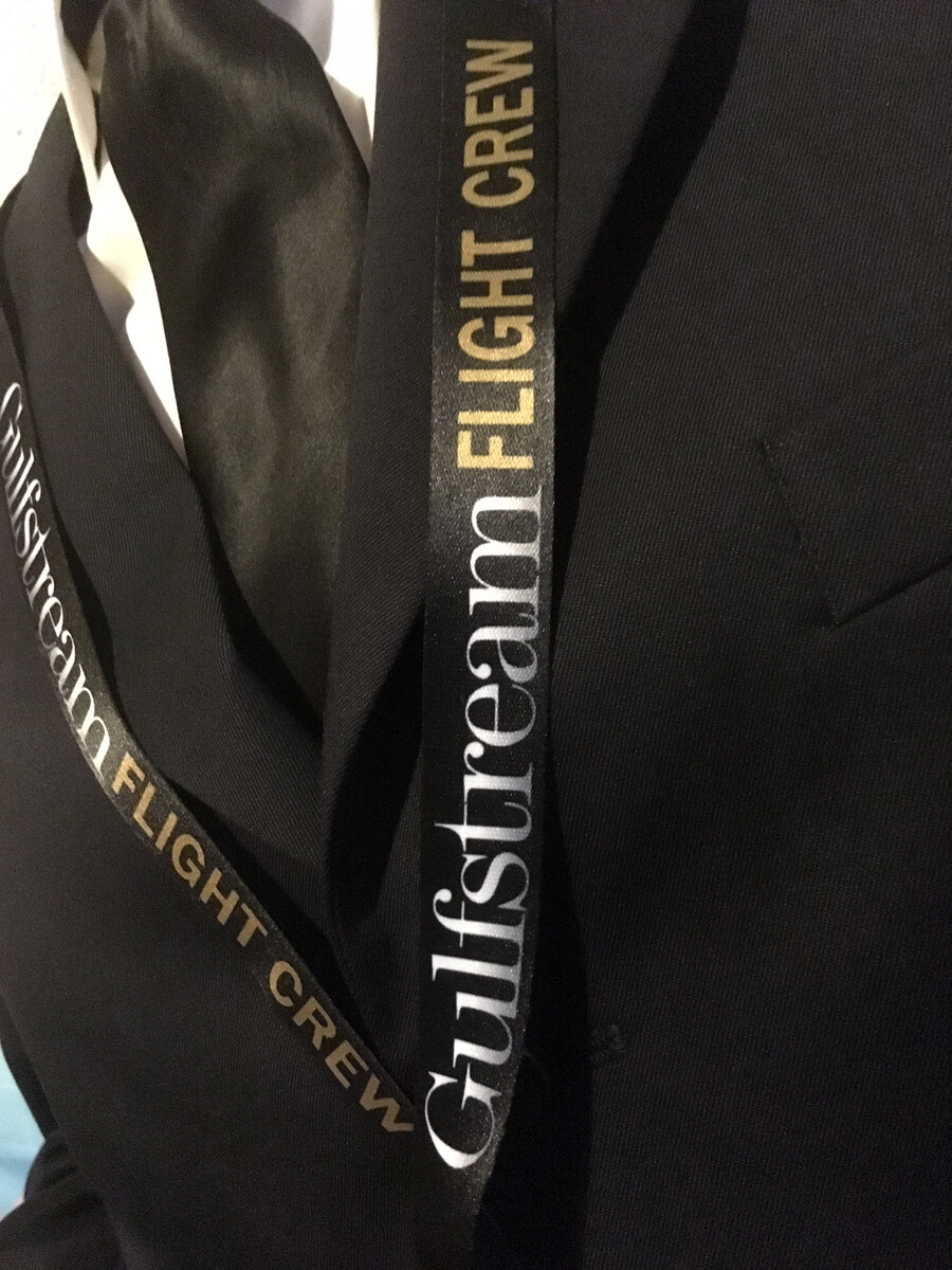 GULFSTREAM FLIGHT CREW LANYARD for pilot G5 G650 G600 G550 G500 G450 ...