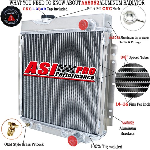 259 ASI 4 Row Radiator For Ford Mustang/Falcon/Mercury 63-66/60-65 ...