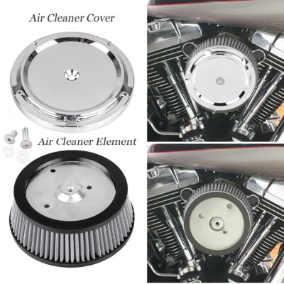 Air Cleaner Cover & Element For Harley 1999-17 Dyna FXDL FXDB FXDF FLD ...