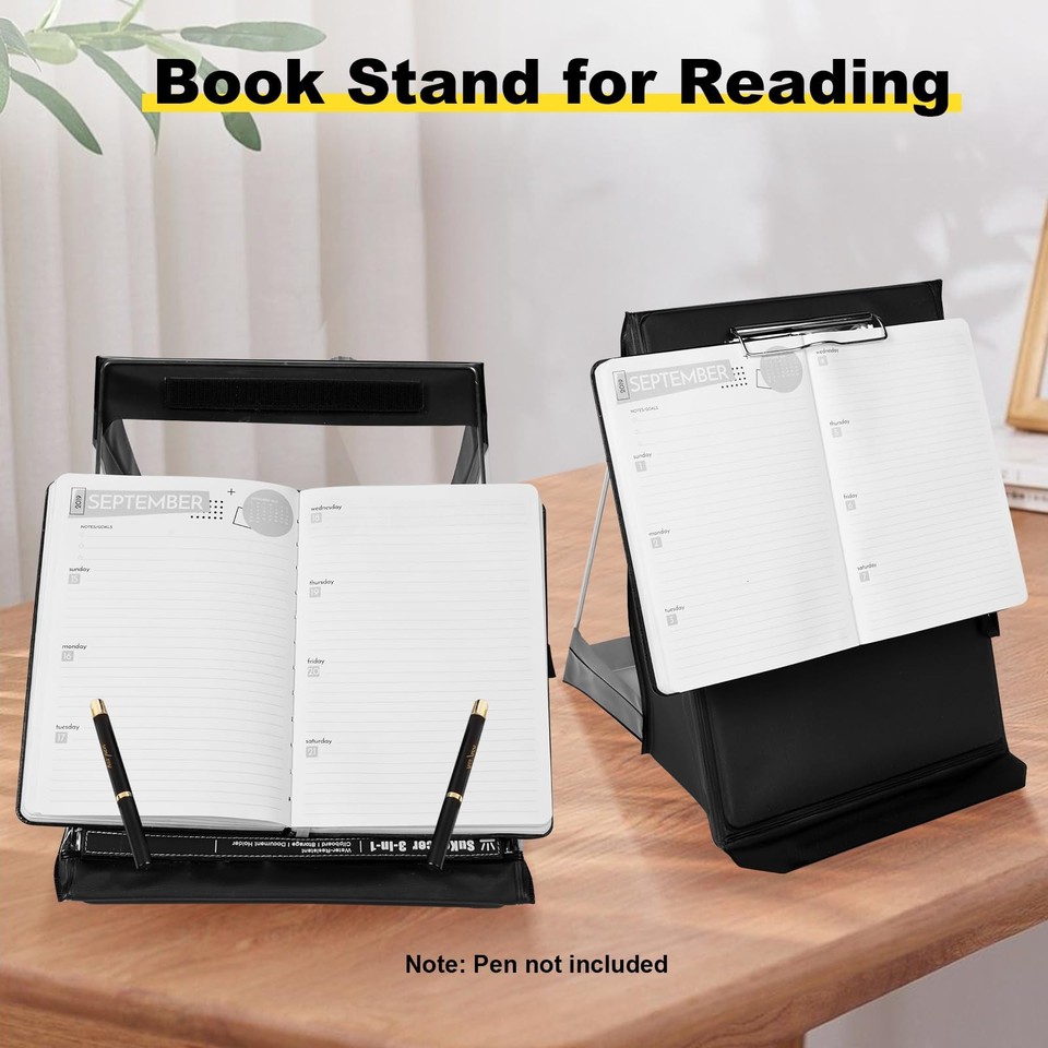 3-in-1 Waterproof Clipboard with Strap & DIY Document Stand & Reading ...