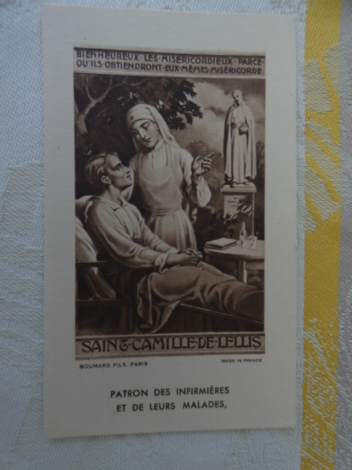 Image pieuse saint camille de lellis patron des infirmieres et de leurs ...