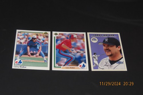 LARRY WALKER HOF 3 card lot Upper Deck & Fleer s all NRMT | eBay