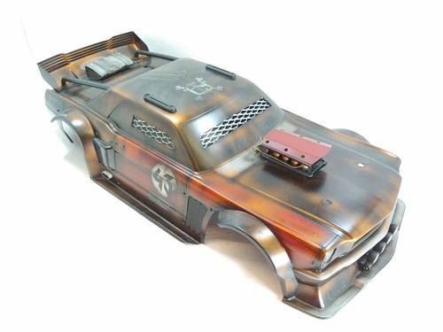 Custom Airbrushed MAD MAX HOONIGAN FORD MUSTANG 1/7 RC Car Body EX07 ...
