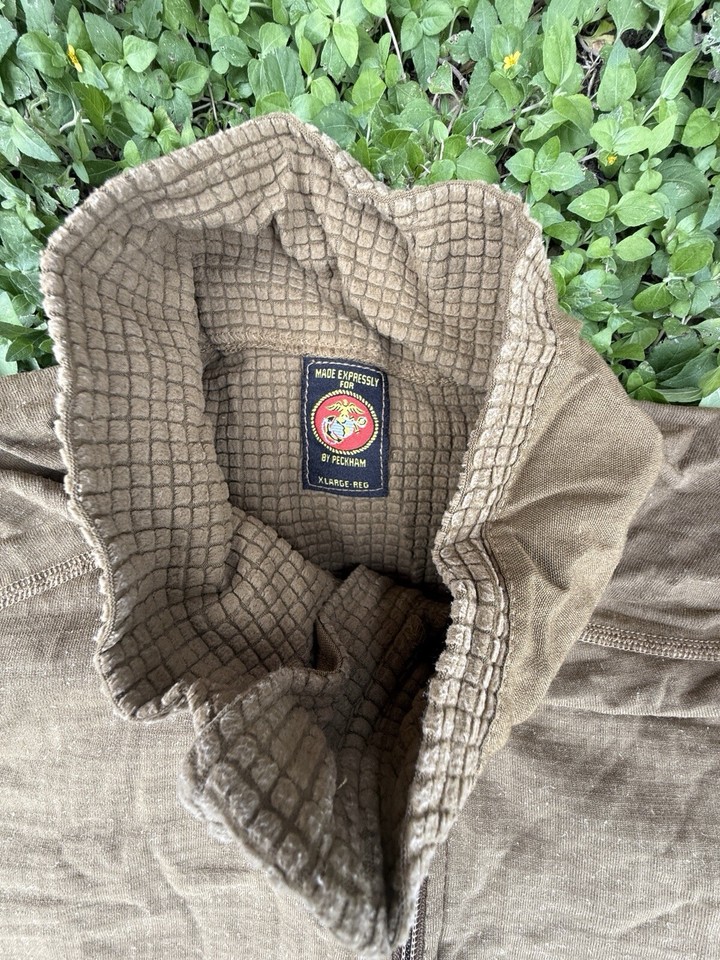 USMC Grid Fleece FROG Fire Resistant Size XL-R Coyote Polartec USGI ...