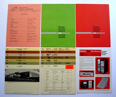 LOT of TCI Aluminum Vintage 1970's Brochures/Flyers (Reynolds Aluminum ...