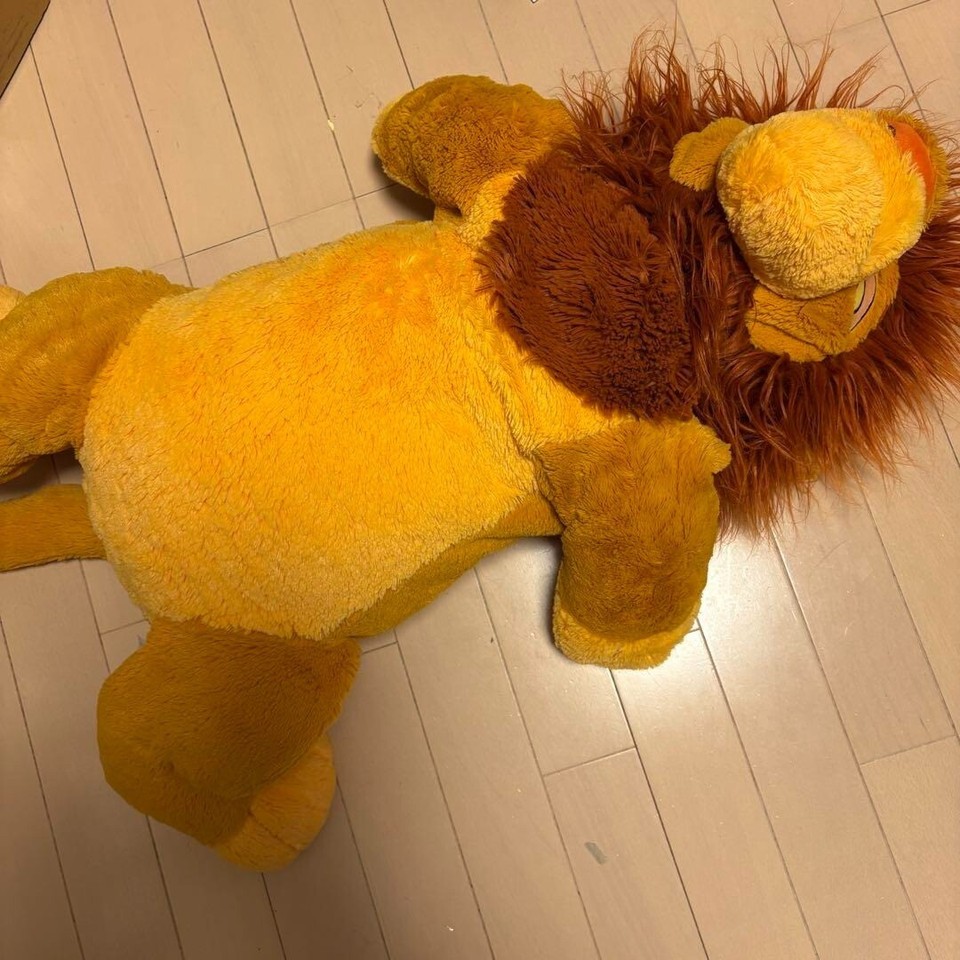 Disney Lion King Simba Plush Pillow Adult Version TDR 90cm Japan ...