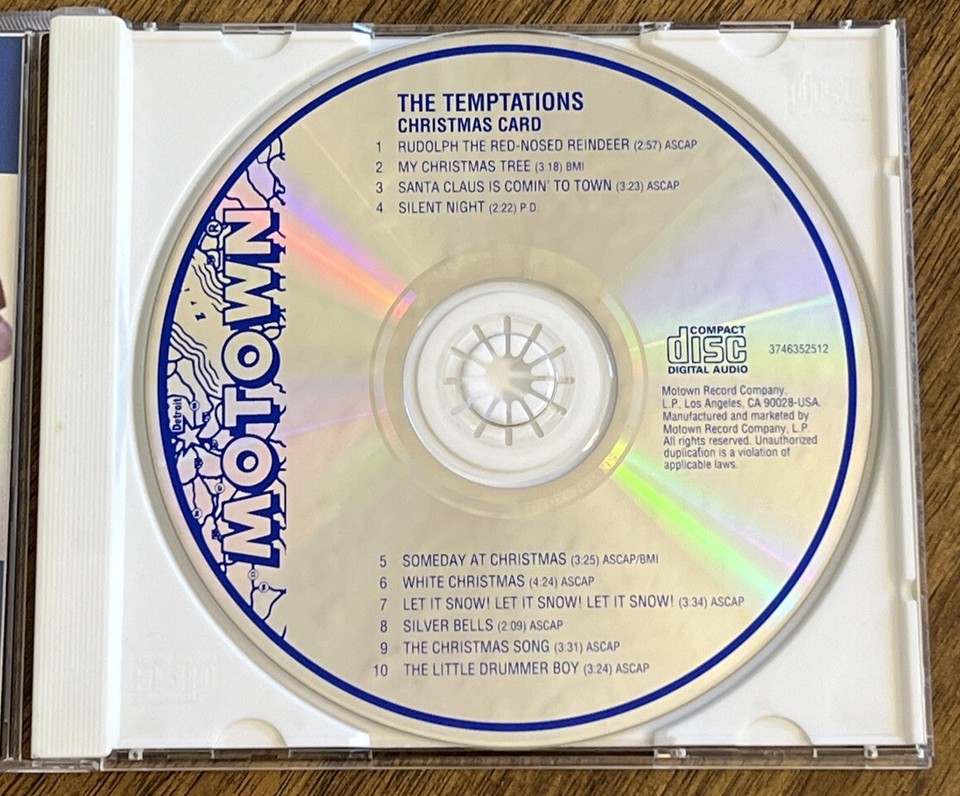 TEMPTATIONS - TEMPTATIONS CHRISTMAS CARD (CD 1986) *10 TRACKS ...