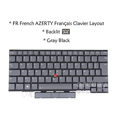 FR French Laptop Keyboard for Lenovo Thinkpad X1 Carbon 9th, 20XW 20XX ...
