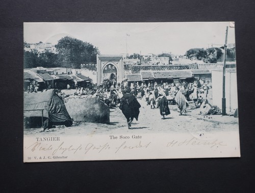 1045# Orig. AK Deutsche Reichspost Marokko Tangier-Berlin 1904 an F ...