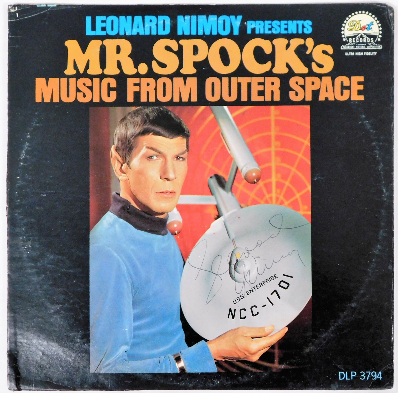Leonard Nimoy Autographed Signed Mr. Spock's Music From Outer Space ...