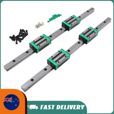 2PCS HGR20 Linear Guide Rail 200-1500MM＋4PCS HGH20CA Slider Blocks ...