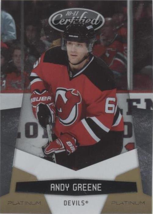 2010-11 Certified - Andy Greene #89 Platinum Gold /25 for sale online ...
