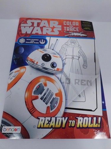 Set of 2 Star Wars The Force Awakens Color And Trace Activity Book ...