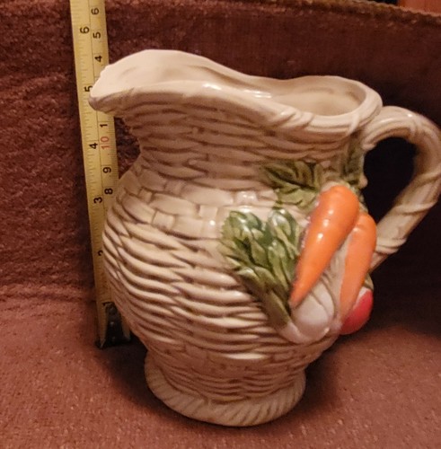 Basket Weave Pitcher& BowlOriginal Lefton mark/stamp. | eBay