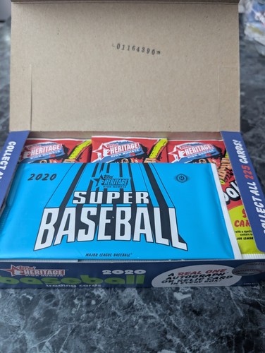 2020 Topps Heritage High Number Baseball Hobby Box AUTOGRAPH/RELIC 24 ...
