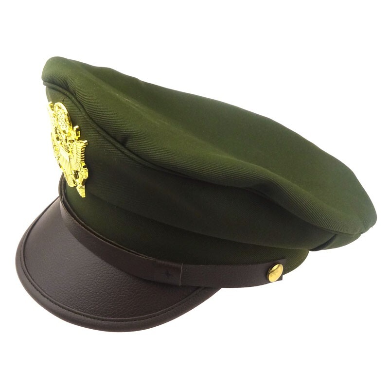 WW2 US Army Air Corps Officer Crusher Hat Military Cap With Golden ...