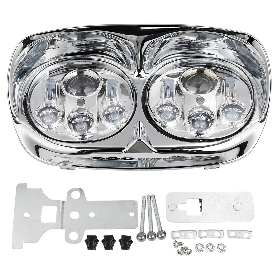 Inner Outer Fairing Dual Headlight Fit For Harley Road Glide FLTR 1998 ...