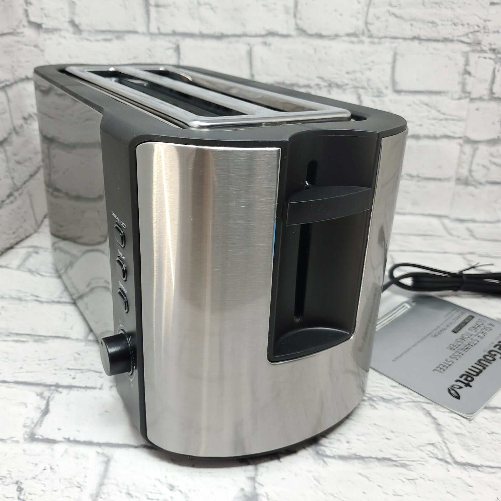 Elite Gourmet ECT-3100 Long Slot Toaster, Reheat, 6 Toast Settings ...